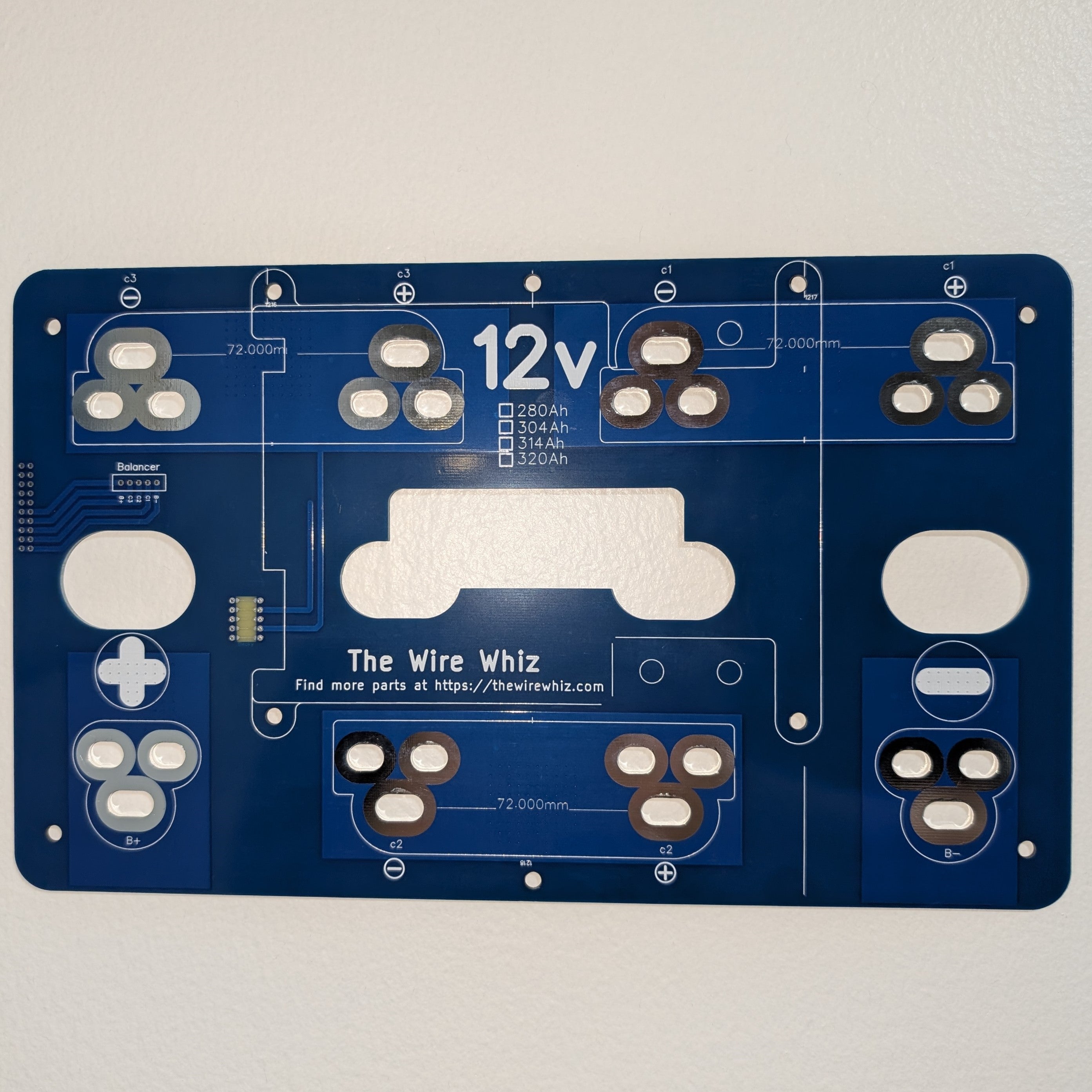 12v PCB Busbar for LiFePO4 cell for 280ah, 304ah, 314ah – The Wire Whiz